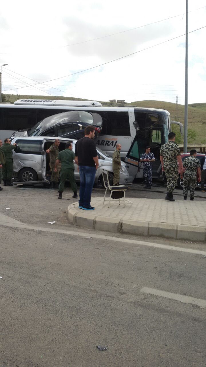 [PHOTOS] Eleven people wounded in horrific accident at the Masnaa ...