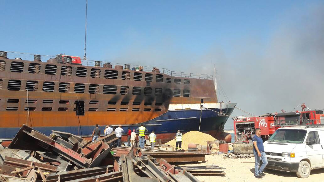 [PHOTOS] Huge fire erupts in Tripoli port - Lebanon News