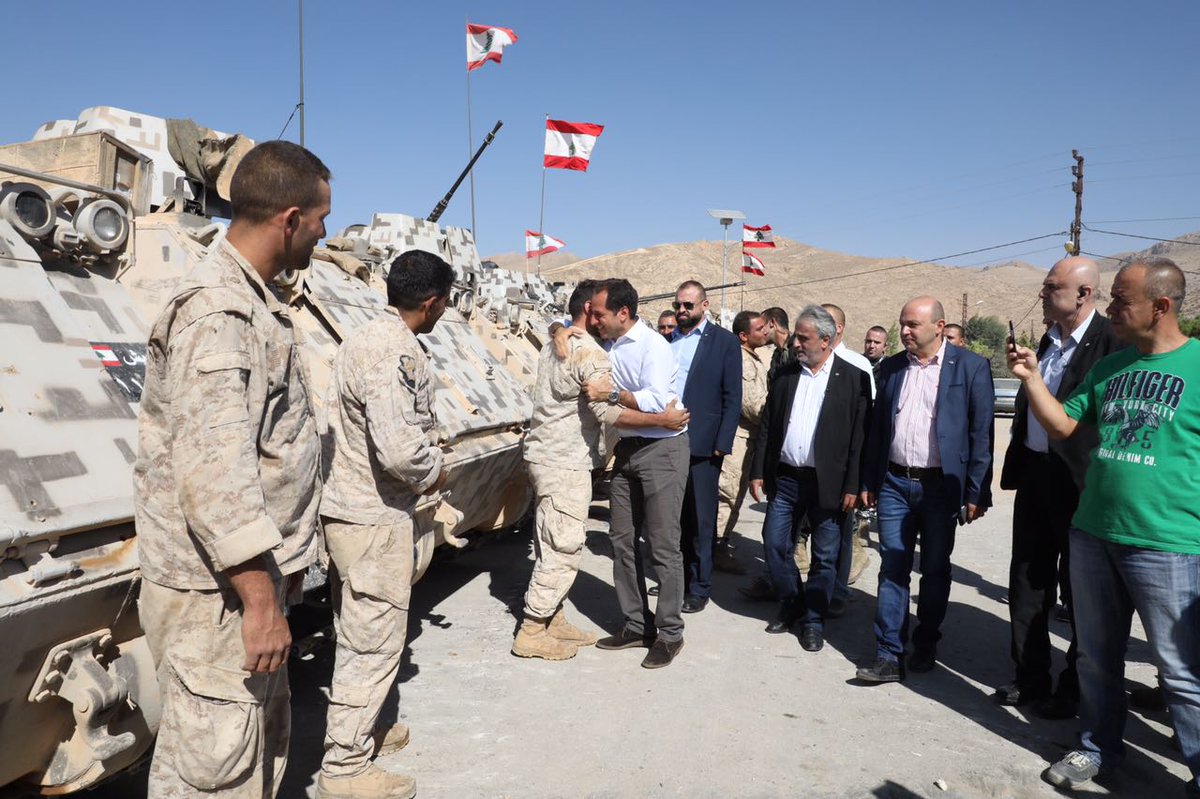 [PHOTOS] MP Gemayel heads to Ras Baalbek, meets LAF soldiers - Lebanon News