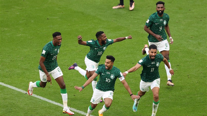 نجوم لبنان يحتفلون بفوز المنتخب السعودي على الأرجنتين تحقيق أوّل حلم