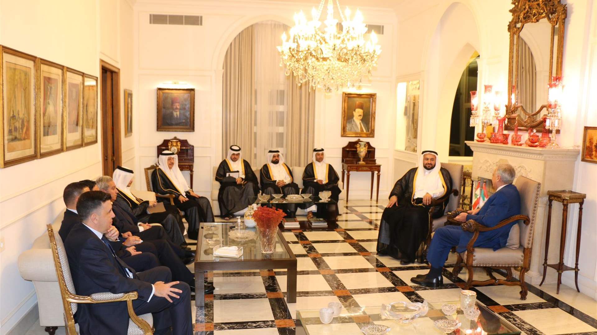 Arslan receives Qatari delegation in Khaldeh - Lebanon News