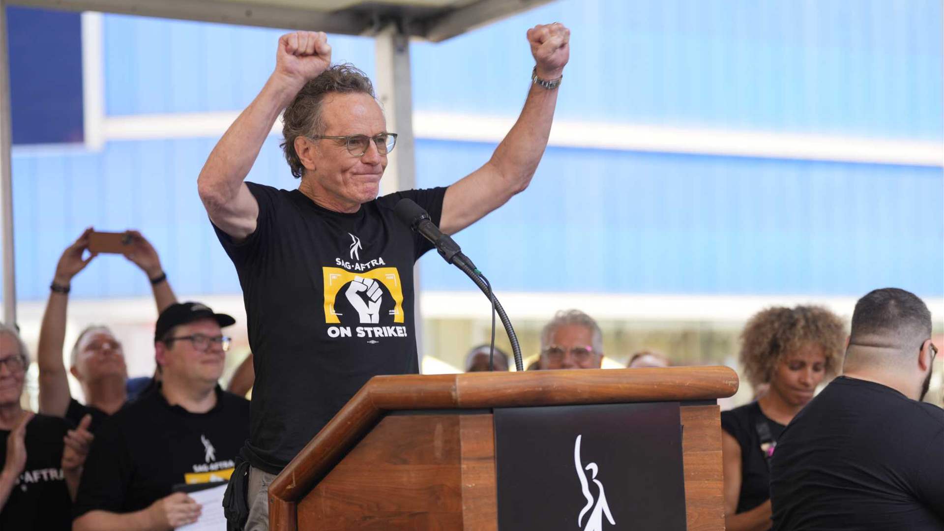 Hollywood stars support actor’s strike during gathering in Times Square ...