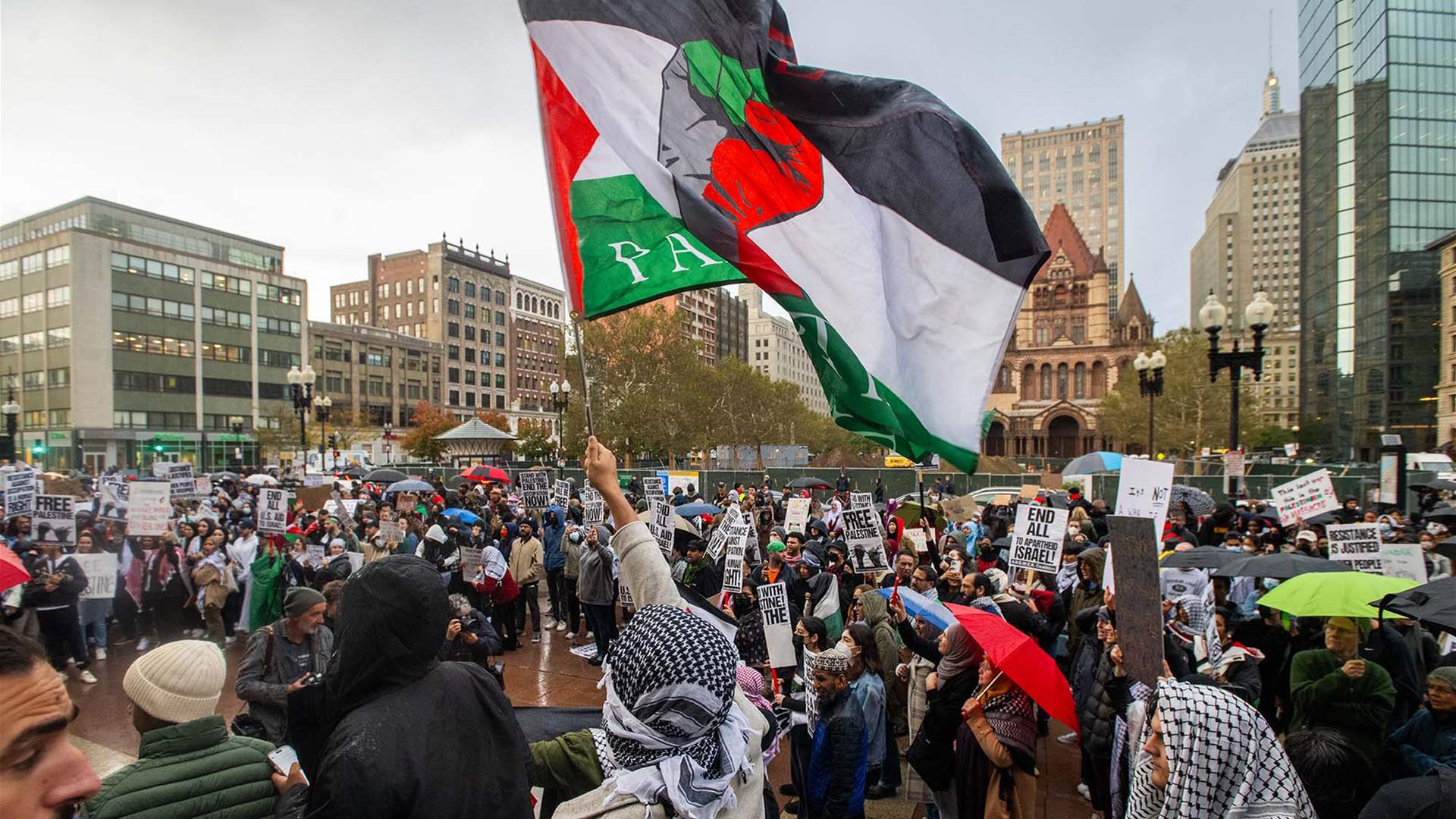 100 people arrested at university in Boston during pro Palestinian ... 100 people arrested at university in Boston during pro Palestinian ...