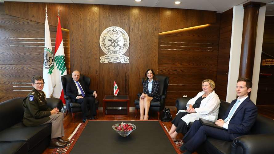 Defense Minister meets US Ambassador Shea - Lebanon News