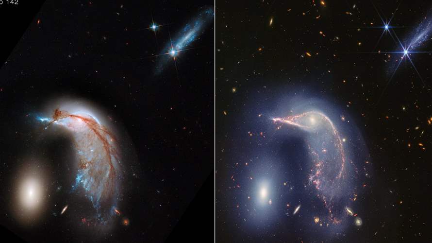 NASA releases Webb telescope images of galactic merger - Lebanon News