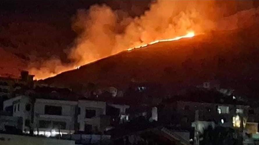 Large fire erupts in Joub Jannine area, homes at risk - Lebanon News
