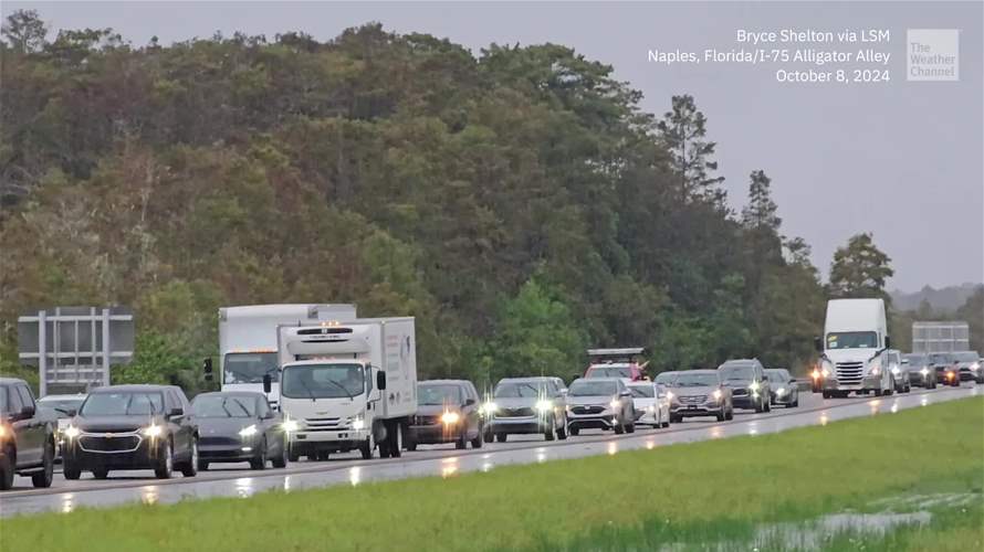 Thousands flee Hurricane Milton, leading to traffic jams and fuel ...