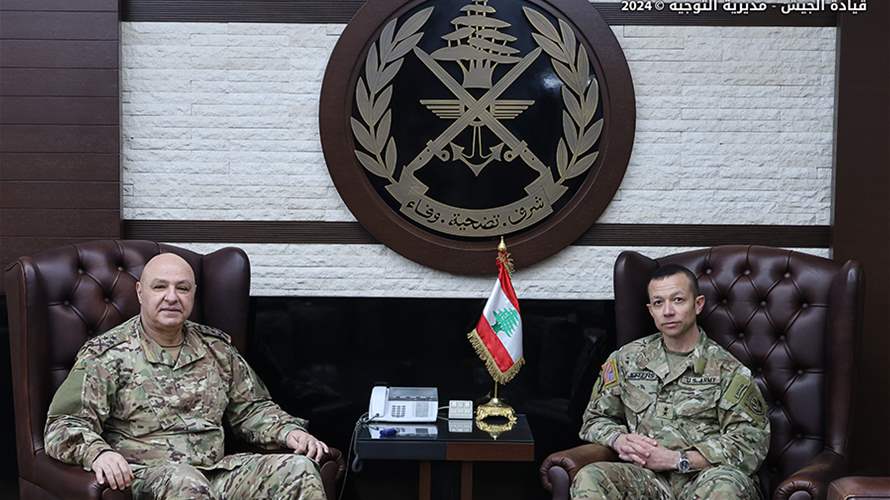 Army Commander Joseph Aoun, US General Jasper Jeffers discuss ...