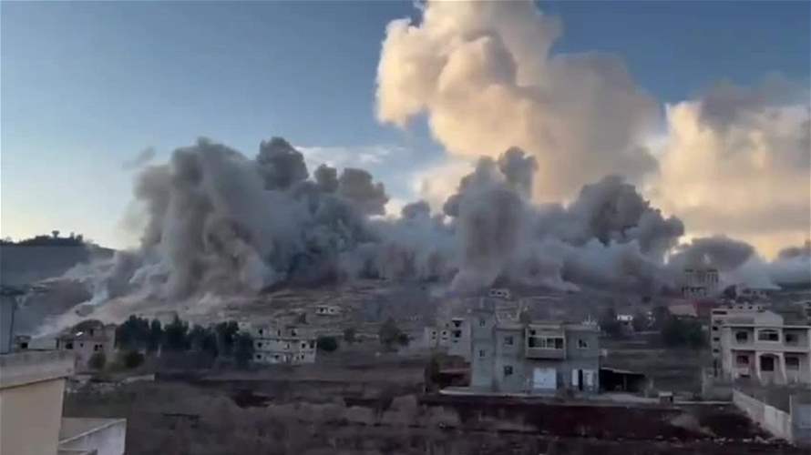 Israels forces carry out large bombing operation in Mays al Jabal ...