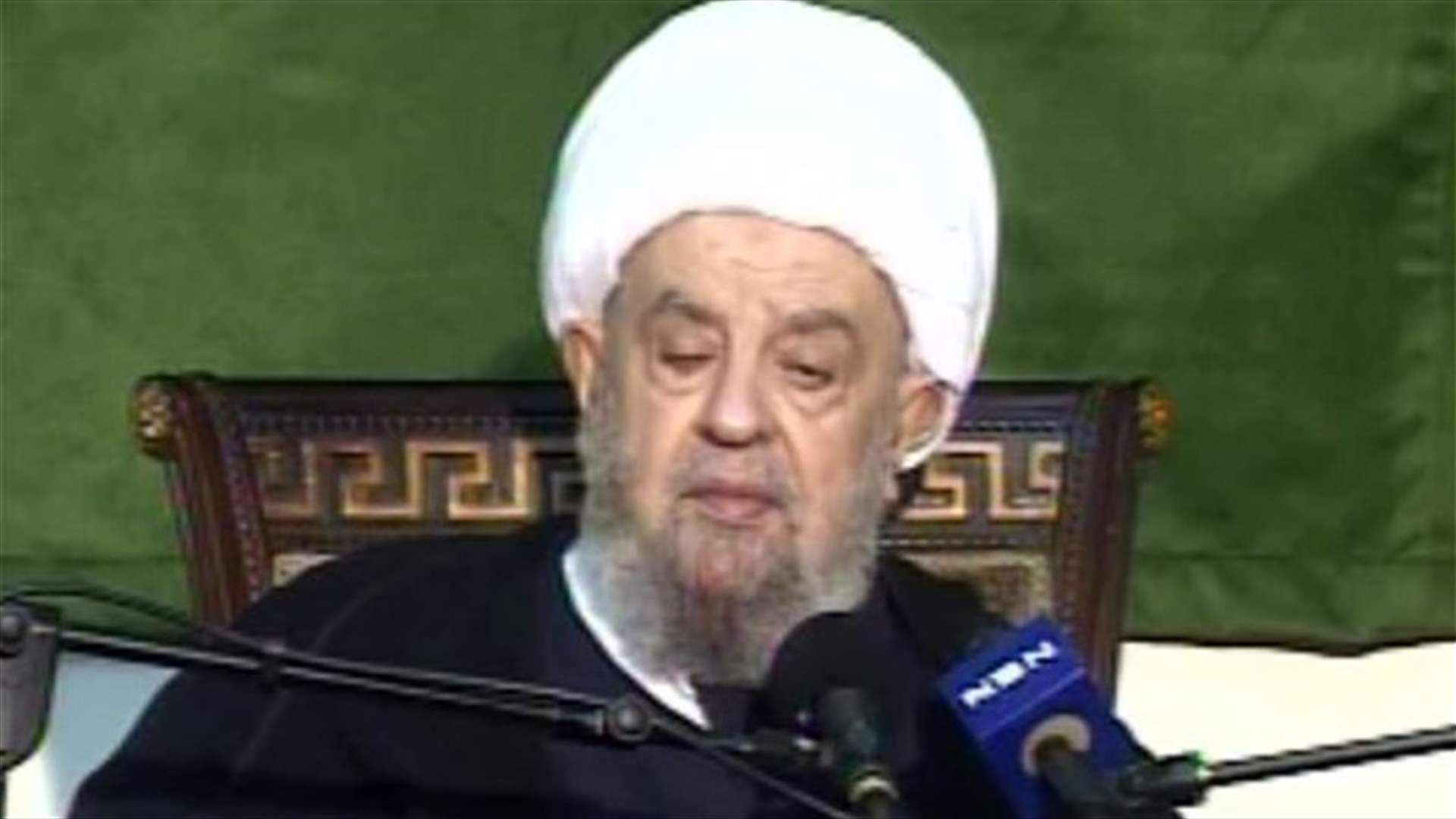 Sheikh Qabalan urges Lebanese authorities to disarm all factions ...