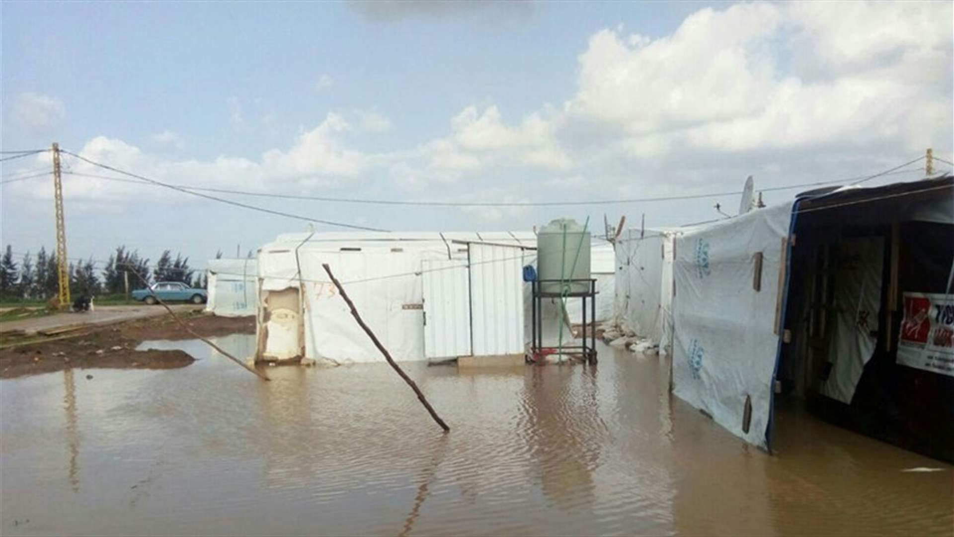 [PHOTOS] Refugee camps in Akkar drowning in water - Lebanon News