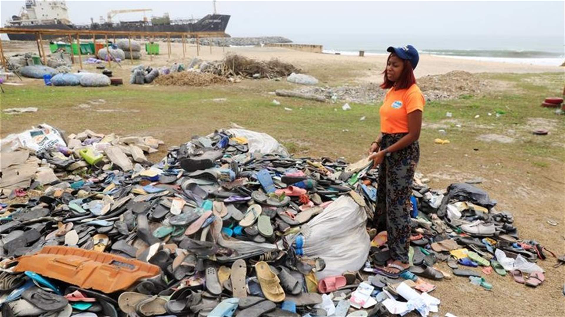 Nigerian artist turns plastic waste into fashion to raise awareness ...