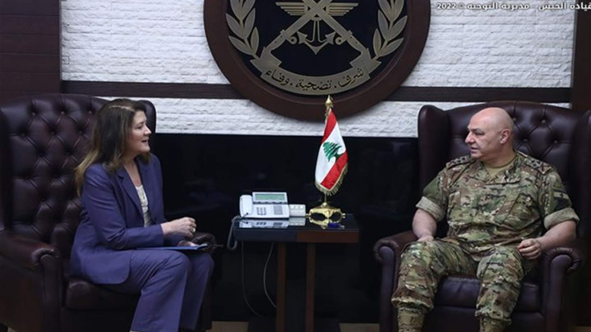 قائد الجيش استقبل السفيرة الأميركية Lebanon News