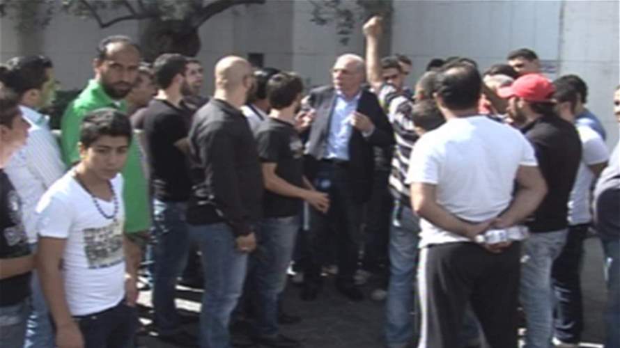 Zeaiter family stages sit in outside Great Prophet Hospital - Lebanon News