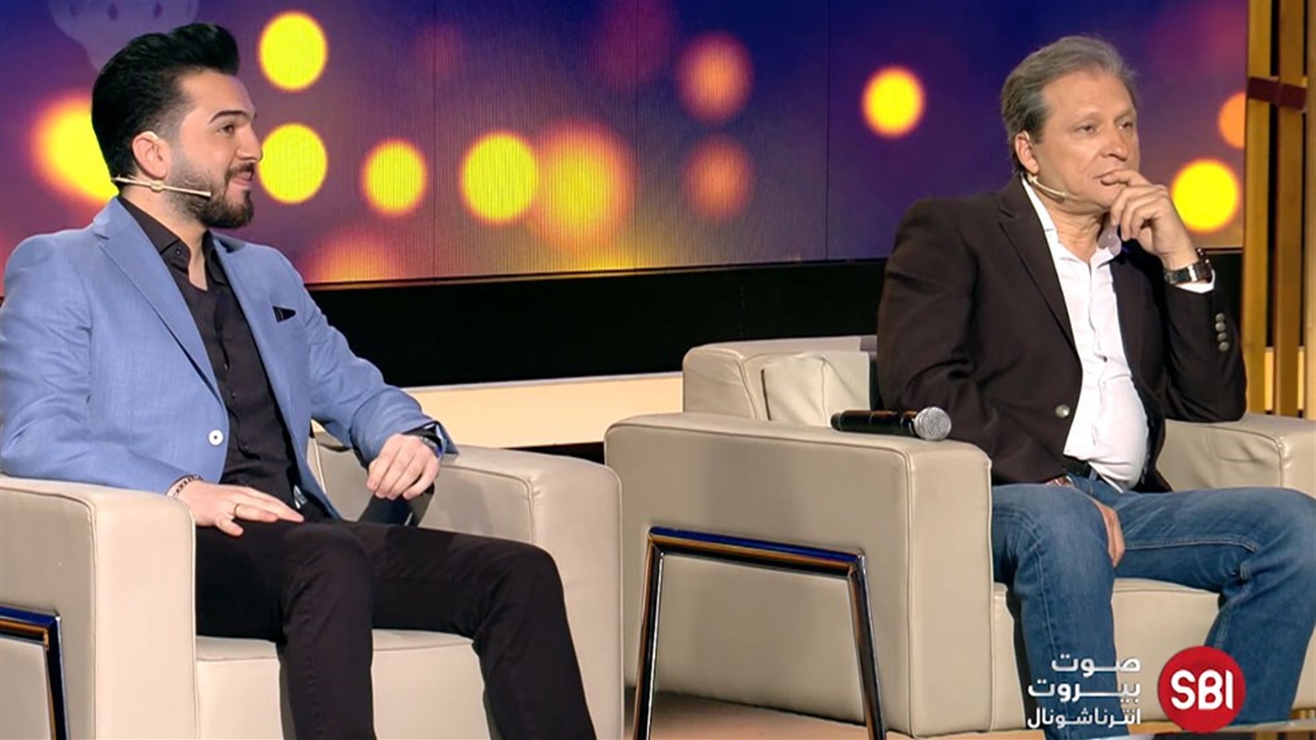 Poet Nizar Francis and Singer Hazem Sharif - Al Mouwajaha - The Confrontation, Talk Show