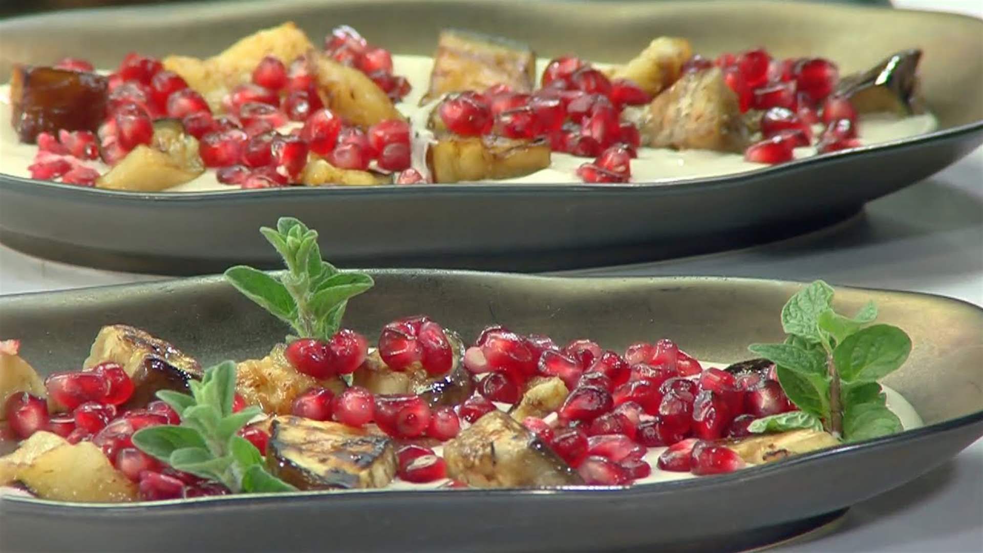 Potato and walnut kibbeh and Fattoush with eggplant - Kitchen, Variety